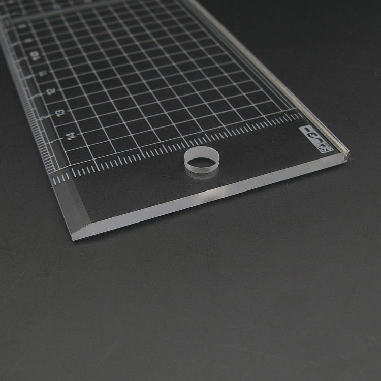 Kyoshin Elle Plastic Square Ruler Gauge with Metal – LeatherMob